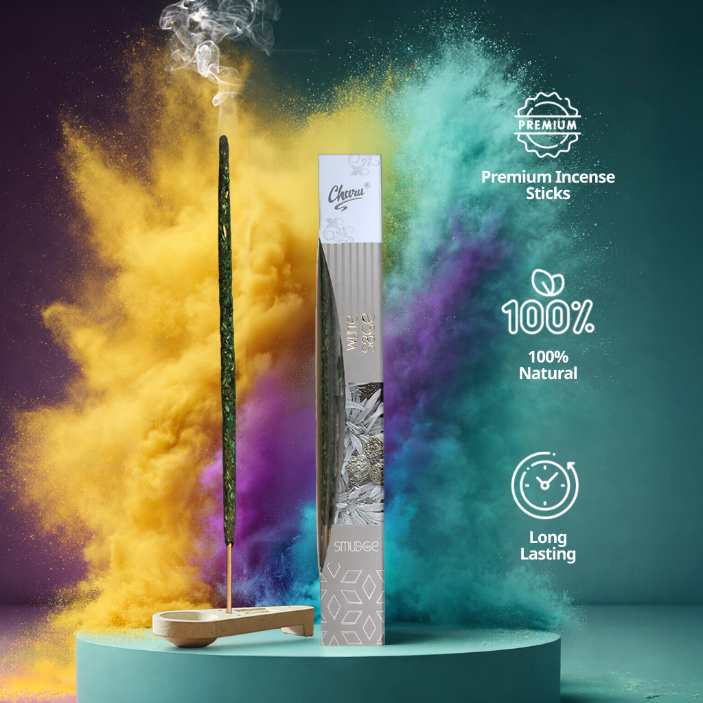 White Sage Smudge Incense Sticks - (Pack of 20 sticks) – Charu ...